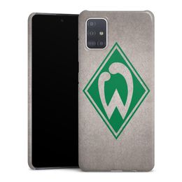 DeinDesign Galaxy A51 Handy Premium Case Smartphone Handyh&uuml;lle Schutzh&uuml;lle gl&auml;nzend Concrete Official Licensed Product Sv Werder Bremen Premium Case