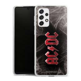 DeinDesign Galaxy A33 5G Handy Silikon H&uuml;lle Case transparent Handyh&uuml;lle Acdc Merchandise Logo Silikon Case