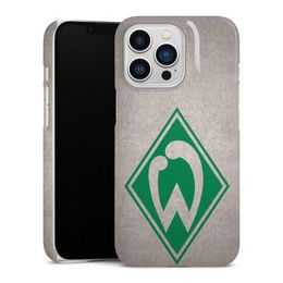 DeinDesign iPhone 13 Pro Handy Premium Case Smartphone Handyh&uuml;lle Schutzh&uuml;lle gl&auml;nzend Concrete Official Licensed Product Sv Werder Bremen Premium Case
