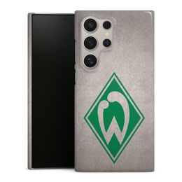 DeinDesign Galaxy S24 Ultra Handy Premium Case Smartphone Handyh&uuml;lle Schutzh&uuml;lle gl&auml;nzend Concrete Official Licensed Product Sv Werder Bremen Premium Case