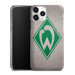 DeinDesign iPhone 11 Pro Handy Premium Case Smartphone Handyh&uuml;lle Schutzh&uuml;lle gl&auml;nzend Official Licensed Product Sv Werder Bremen Concrete Premium Case