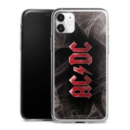 DeinDesign iPhone 11 Handy Slim Case Silikon Handyh&uuml;lle transparent H&uuml;lle extra d&uuml;nn Logo Acdc Merchandise Silikon Slim Case