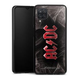 DeinDesign Galaxy A12 Handy Silikon H&uuml;lle Case schwarz Handyh&uuml;lle Acdc Merchandise Logo