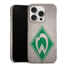 DeinDesign iPhone 15 Pro Handy Premium Case Smartphone Handyh&uuml;lle Schutzh&uuml;lle matt Concrete Official Licensed Product Sv Werder Bremen Premium Case
