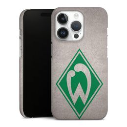 DeinDesign iPhone 14 Pro Handy Premium Case Smartphone Handyh&uuml;lle Schutzh&uuml;lle matt Concrete Official Licensed Product Sv Werder Bremen Premium Case