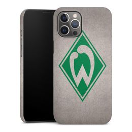 DeinDesign iPhone 12 Pro Max Handy Premium Case Smartphone Handyh&uuml;lle Schutzh&uuml;lle matt Concrete Official Licensed Product Sv Werder Bremen Premium Case