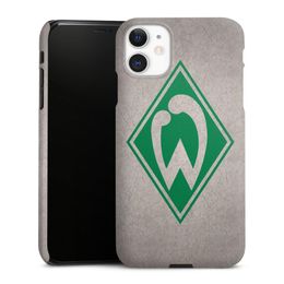 DeinDesign iPhone 11 Handy Premium Case Smartphone Handyh&uuml;lle Schutzh&uuml;lle matt Official Licensed Product Sv Werder Bremen Concrete Premium Case