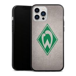 DeinDesign iPhone 13 Pro Max Handy Silikon H&uuml;lle Case schwarz Handyh&uuml;lle Concrete Official Licensed Product Sv Werder Bremen