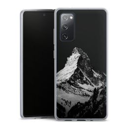 DeinDesign Galaxy S20 FE 5G Handy Silikon H&uuml;lle Case transparent Handyh&uuml;lle Snow Mountain Mountain Top Silikon Case