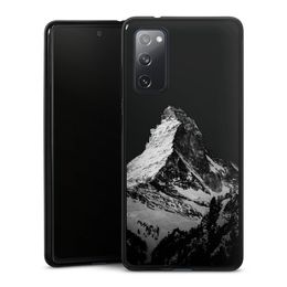 DeinDesign Galaxy S20 FE Handy Silikon H&uuml;lle Case schwarz Handyh&uuml;lle Snow Mountain Mountain Top