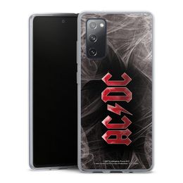 DeinDesign Galaxy S20 FE Handy Silikon H&uuml;lle Case transparent Handyh&uuml;lle Acdc Merchandise Logo Silikon Case
