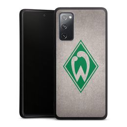 DeinDesign Galaxy S20 FE Handy Premium Silikon H&uuml;lle Handyh&uuml;lle schwarz Case Official Licensed Product Sv Werder Bremen Concrete Silikon Premium Case