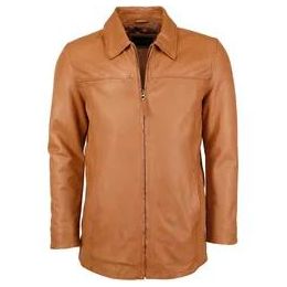 Lederjacke JCC "Saros" Gr. 50, braun (cognac) Herren Jacken