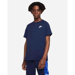 T-shirt Nike Sportswear Marineblau & Weiß für Kind - AR5254-411 L