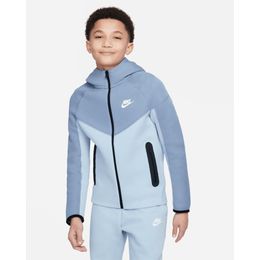 Kapuzensweatshirt mit Reißverschluss Nike Sportswear Tech Fleece Himmelblau Kinder - FD3285-493 M
