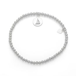 DUR Armband Schmuck: Armband „Kugelarmband“ mit Motiv 925er Silber A1567, Motiv: Ahoi