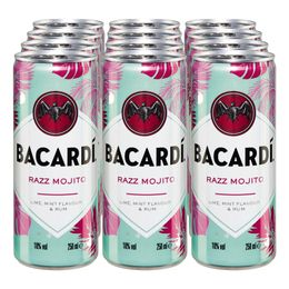 Bacardi Razz Mojito 10,0 % vol 0,25 Liter, 12er Pack