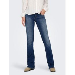Only Bootcut-Jeans ONLBLUSH LW FLARED DNM REA1303 NOOS, blau