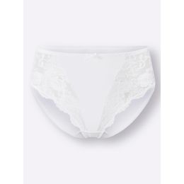 Sassa Mode Sassa Damen Slip mit seitlichen Eins&auml;tzen, wei&szlig;, Gr&ouml;&szlig;e 40