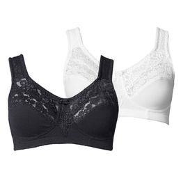 Petite Fleur Bra female Black, White size 75