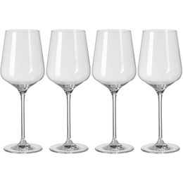 Fink Weinglas PREMIO, Glas, Rotweinglas, 4er Set, transparent, weiß
