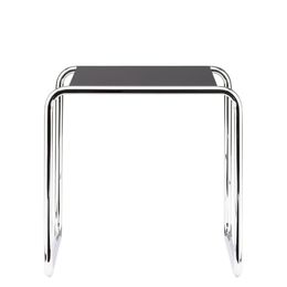 Thonet - B 9 a Satztisch, Chrom / tiefschwarz (RAL 9005)