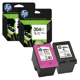 HP 304XL (N9K08AE/N9K07AE) schwarz, color Druckerpatronen, 2er-Set