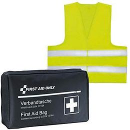 FIRST AID ONLY Erste-Hilfe-Tasche mit Warnweste DIN 13167 schwarz