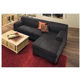 Ecksofa Home Affaire "Falk L-Form", braun (mocca), B:262cm H:77cm T:159cm, Sofas, mit Federkern und wahlweise mit Bettfunktion