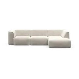 Ecksofa RAUM.ID "Merid jederzeit durch Module erweiterbar L-Form" Sofas Gr. B/H/T: 295cm x 70cm x 162cm, Cord, Ottomane rechts, beige (creme) als Modul oder separat verwendbar, für individuelle Zusammenstellung