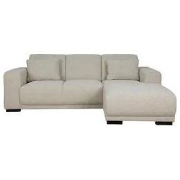 Ecksofa Home Affaire "Bornholm incl. 2 Kissen, Stellmaße 234x162 cm L-Form" Sofas Gr. B/H/T: 234cm x 85cm x 162cm, Struktur grob, Recamiere rechts, beige (creme) Recamiere wahlweise links oder rechts bestellbar