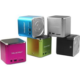 Technaxx BT-X2 Lautsprechersystem (Bluetooth, Mini Musicman Wireless Soundstation), rosa