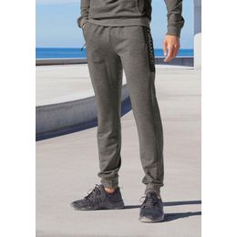 AUTHENTIC LE JOGGER Jogger Pants - Sporthose mit Reißverschlusstaschen und Mesheinsätzen, grau