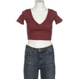 Pull&Bear Pull & Bear Damen T-Shirt, bordeaux, Gr. 38