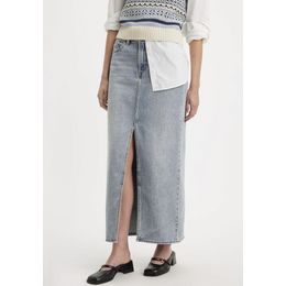 Levi's Jeansrock LEVI'S "Ankle Column Skirt" Gr. 30, blau (please hold) Damen Röcke Jeansröcke