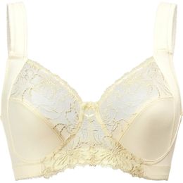w&auml;schepur Damen BH ohne B&uuml;gel mit T&uuml;llspitze champagner Gr&ouml;&szlig;e 100B