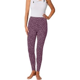 Damen Leggings mit Dehnbund bordeaux, Gr&ouml;&szlig;e 36/38