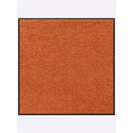 Fußmatte Salonloewe Teppiche Gr. B/L: 85 cm x 85 cm, 7 mm, 1 St., orange (terra) Fußmatten einfarbig