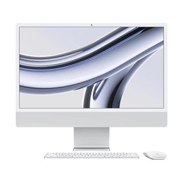 Apple iMac (2023), CTO, All-in-One PC, mit 23,5 Zoll Display, Apple M3, 24 GB RAM, 512 SSD, Apple, Silber macOS