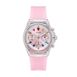 Guess Uhr 'Athena' Damen Gr&ouml;&szlig;e One Size rosa / silber