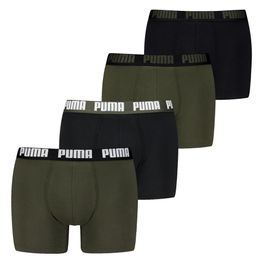 Puma Boxershorts Herren Gr&ouml;&szlig;e L dunkelgr&uuml;n / schwarz / wei&szlig;