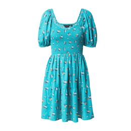 Dorothy Perkins Kleid Damen Gr&ouml;&szlig;e 40 blau / mischfarben Winterkleid