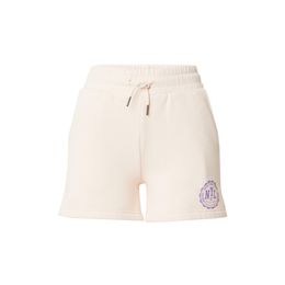 A&eacute;ropostale Shorts Damen Gr&ouml;&szlig;e 40 hellbeige / dunkellila / wei&szlig;