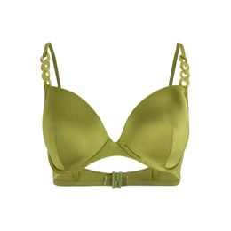 Hunkem&ouml;ller Hunkem&ouml;ller Bikinitop 'Palm' Damen Gr&ouml;&szlig;e 80 gr&uuml;n