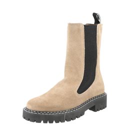 Bianco Chelsea Boots 'GUNNA' Damen Gr&ouml;&szlig;e 41 beige / schwarz Winterschuhe