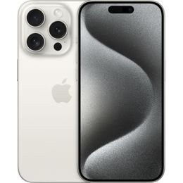 Apple Smartphone "iPhone 15 Pro 256GB" Mobiltelefone weiß (white titanium) iPhone Bestseller