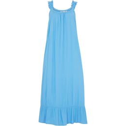 bonprix Viskose-Crincle Kleid mit Taschen in Midi Länge