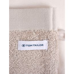 Tom Tailor Unisex Waschhandschuhe im 6er-Pack, beige, Uni, Gr. 16X21