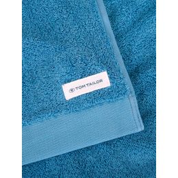 Tom Tailor Unisex Handtücher im 2er-Pack, 50x100 cm, blau, Uni, Gr. 50X100