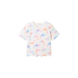 Tom Tailor Mädchen T-Shirt mit Bio-Baumwolle, rosa, Allover Print, Gr. 92/98